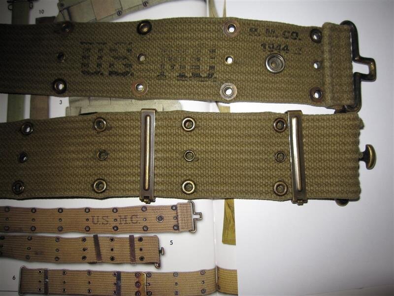 US Army USMC Koppel Lochkoppel M44 Marine Corps WK2 WWII 1944 -105 au
