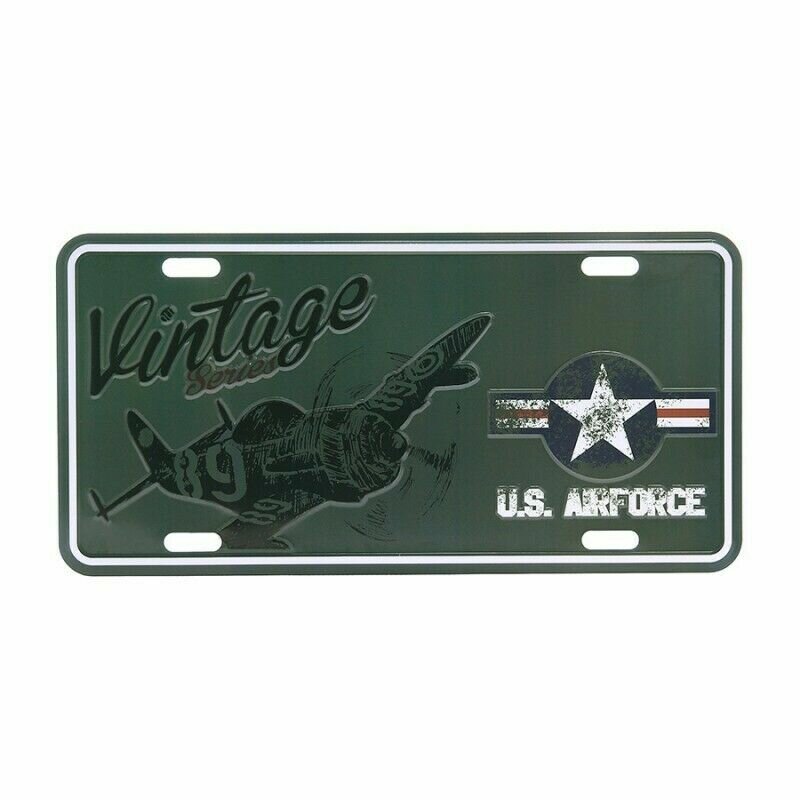 License Plate WK2 US Army Vintage Series Airforce Kokarde Bomber B9 W