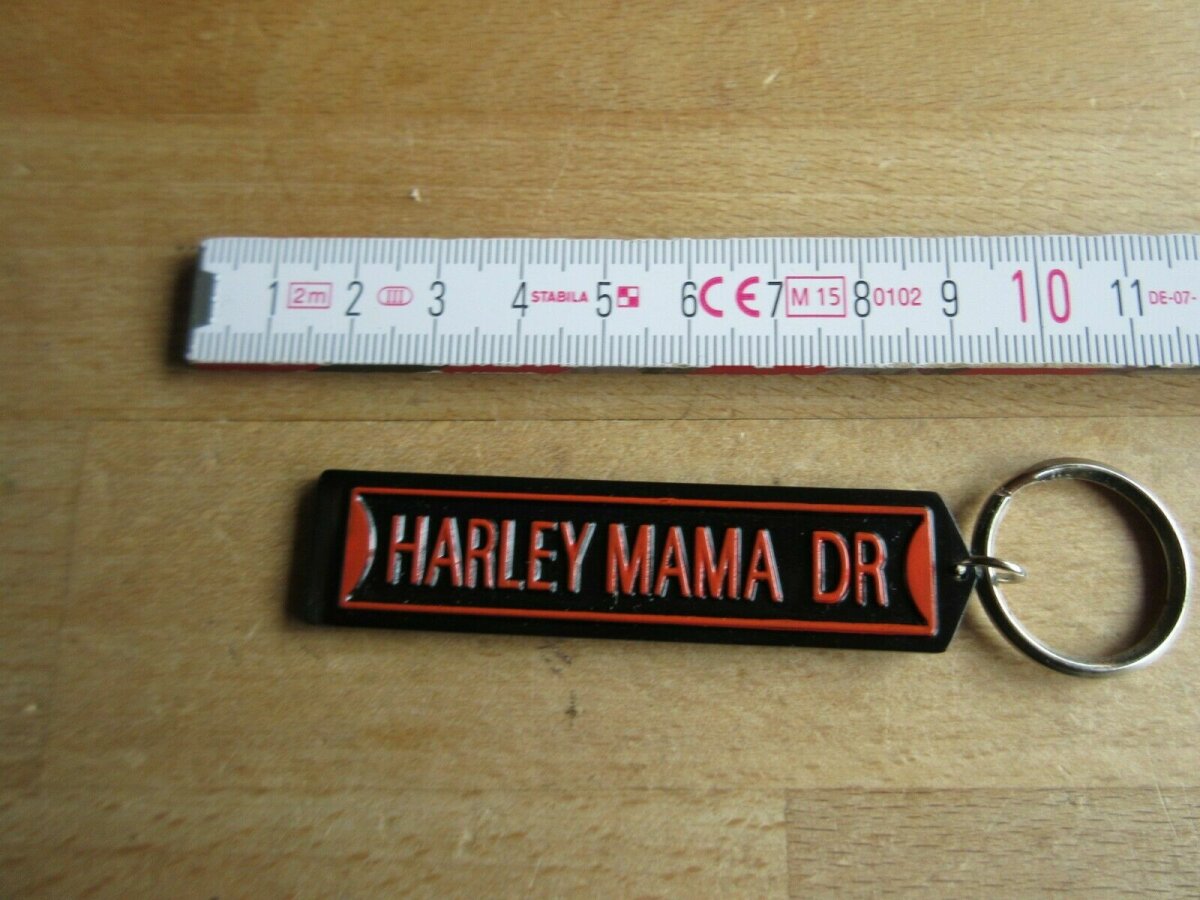 Schlüsselanhänger "Harley Mama Dr" Biker Bobber Buell BMW Key Ring Bu