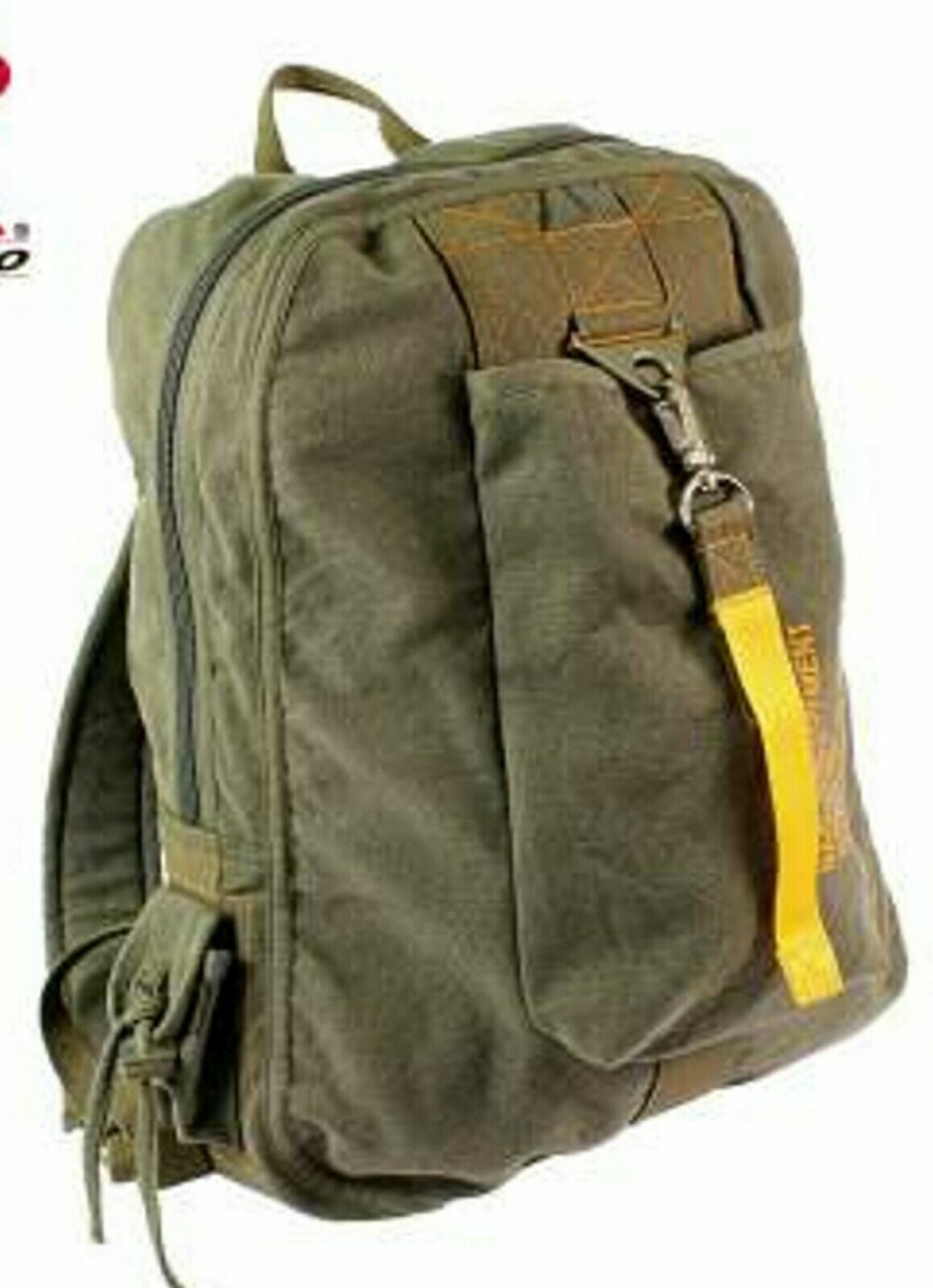 US Army Canvas Vintage Flight Bag Rucksack Backpack Para Traveller We