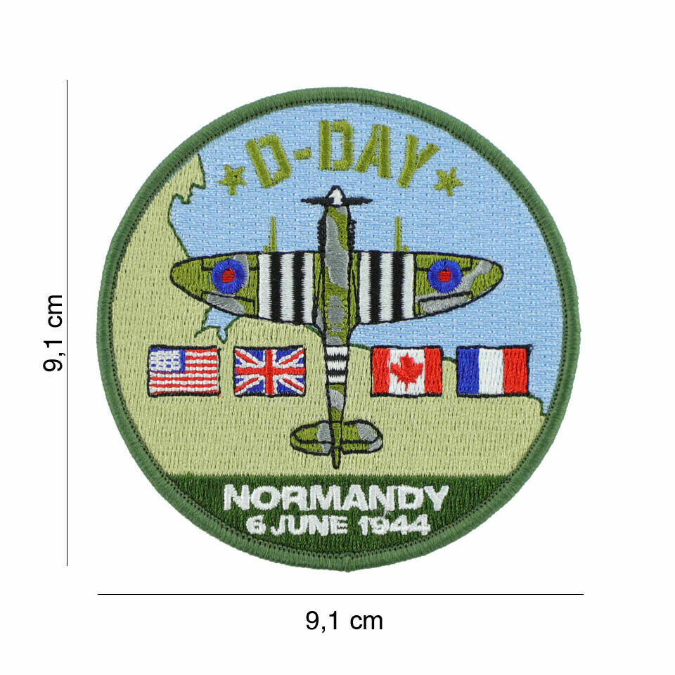 Patch Aufnäher Spitfire Airforce US Army Bomber USAAF D-Day 1944 Koka