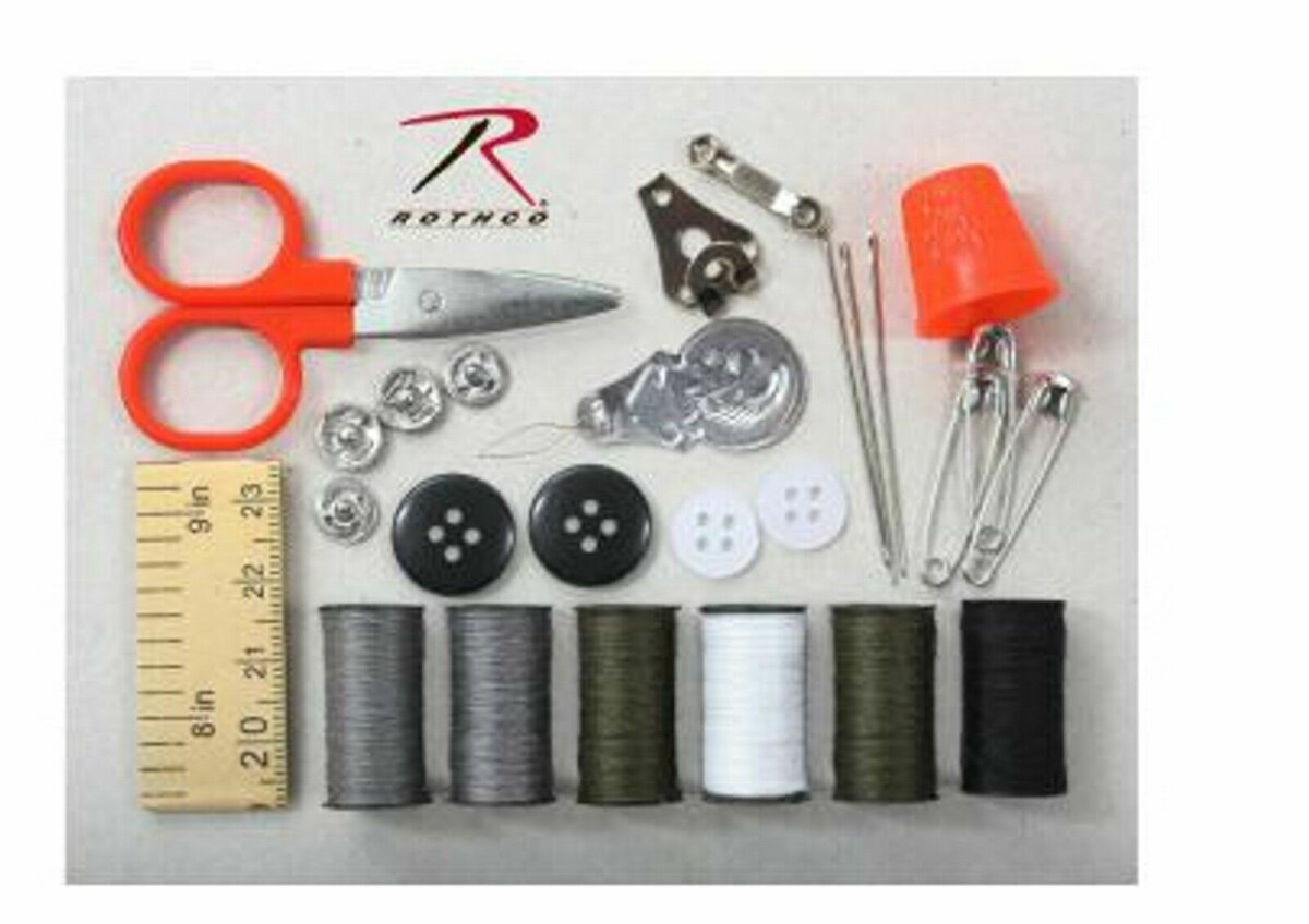 US Army Soldaten Uniform Nähzeug Sewing Kit Alice Pouch Buttons USMC