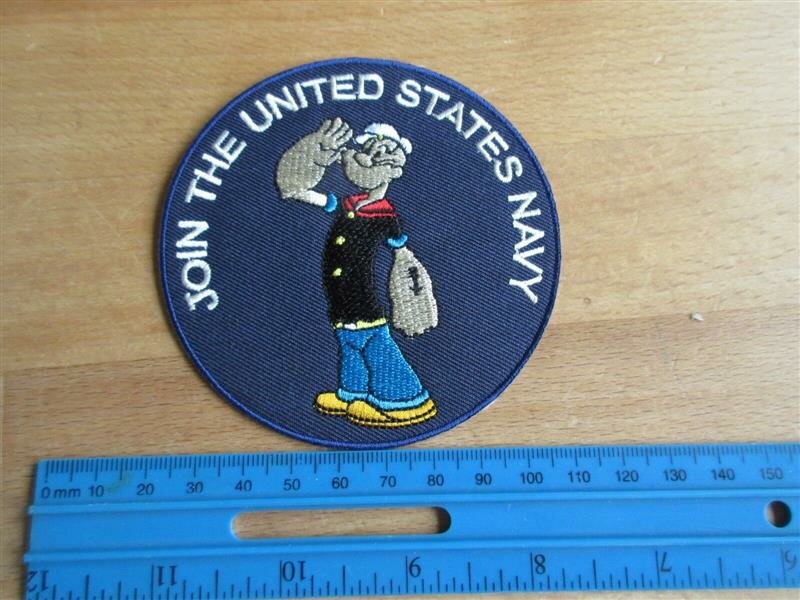 US Army USN Popeye Join the Navy Seals Marines Corps USMC USAAF Patch