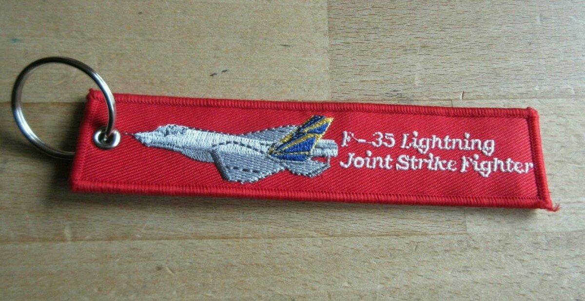Schlüsselanhänger Kampfjet F35 Joint Strike Fighter US Army Key Ring