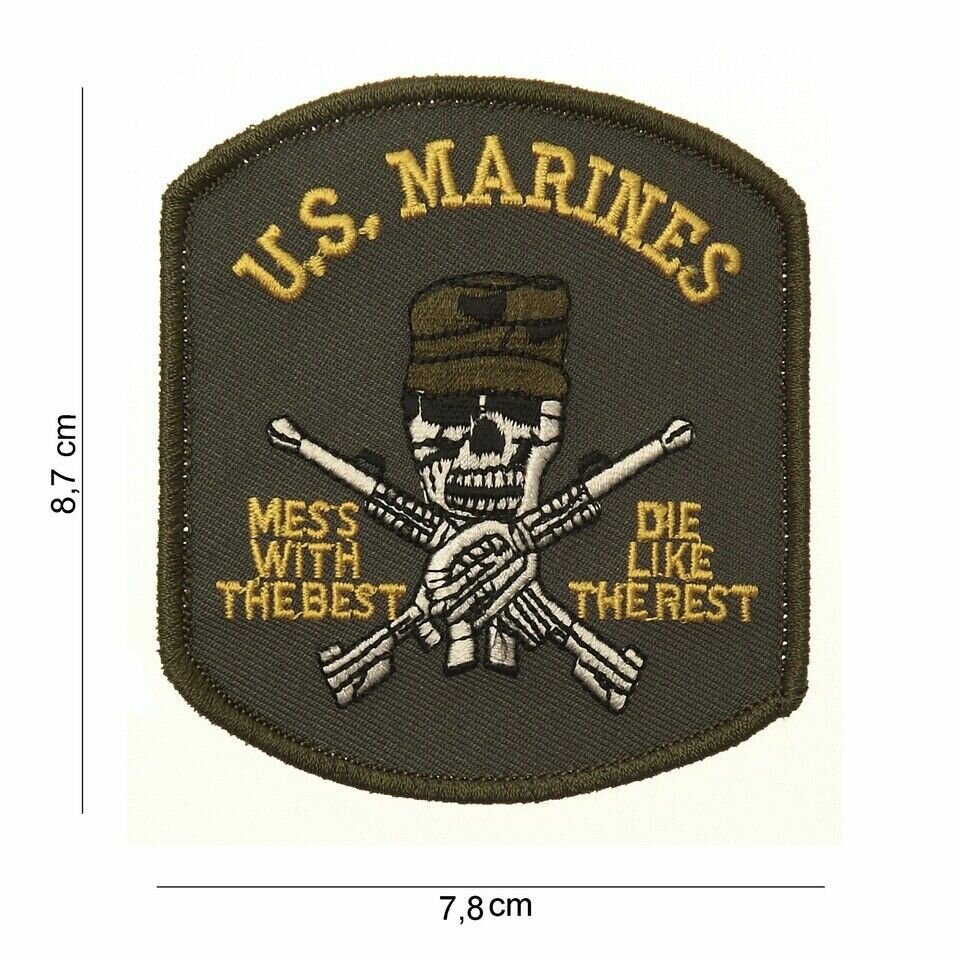 US Army PATCH Marines Mess with the Best Die like the rest. Marines W
