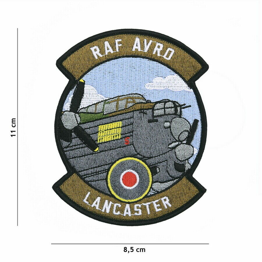 Patch Aufnäher Lancaster RAF AVRO Airforce US Army Bomber USAAF D-Day