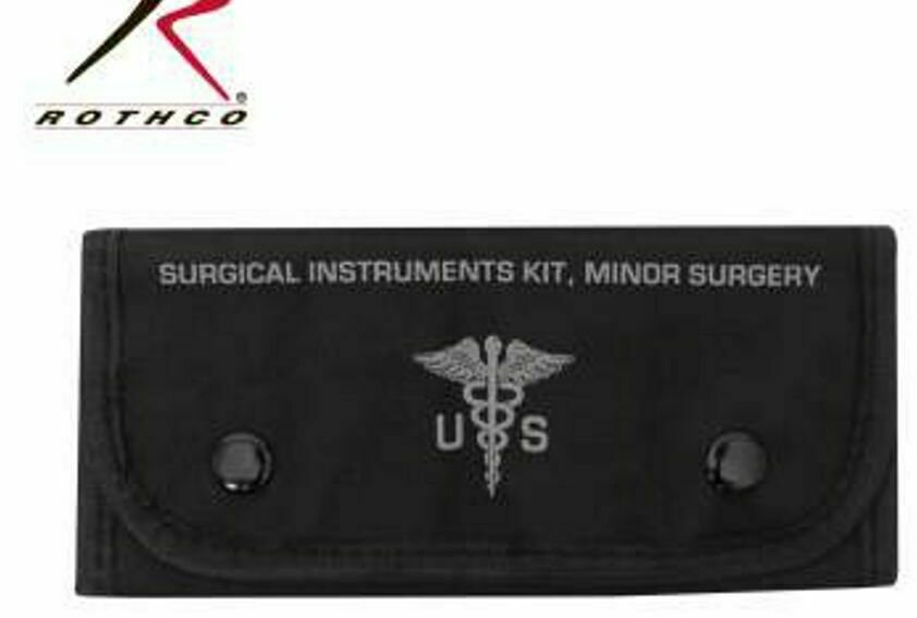 US Army Surgical Set Medical Corps Mash First Aid Kit 12pcs Blac Mari