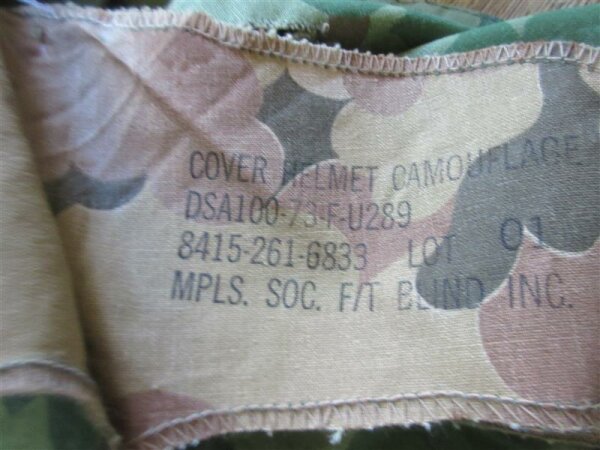 Vietnam Helmet Cover Post Vietnam US Army Original M1 Infantry Helmet
