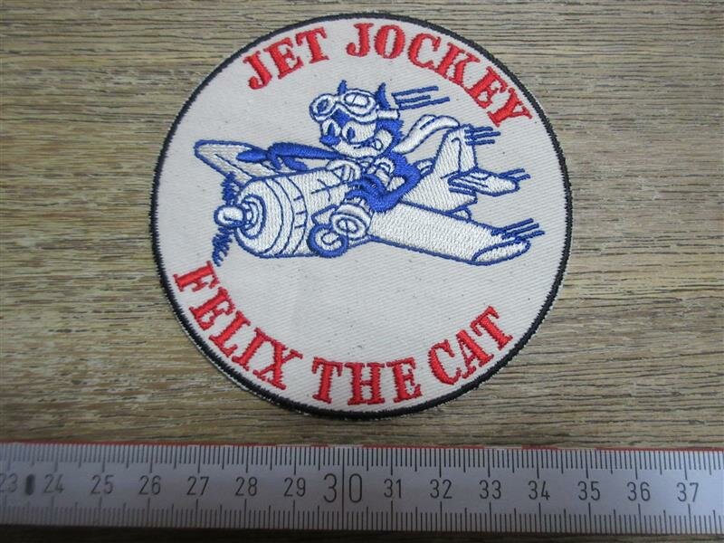 Patch US Army Tomcat Jet Jockey Wildcat VF-31 Felix the Cat Naval USN