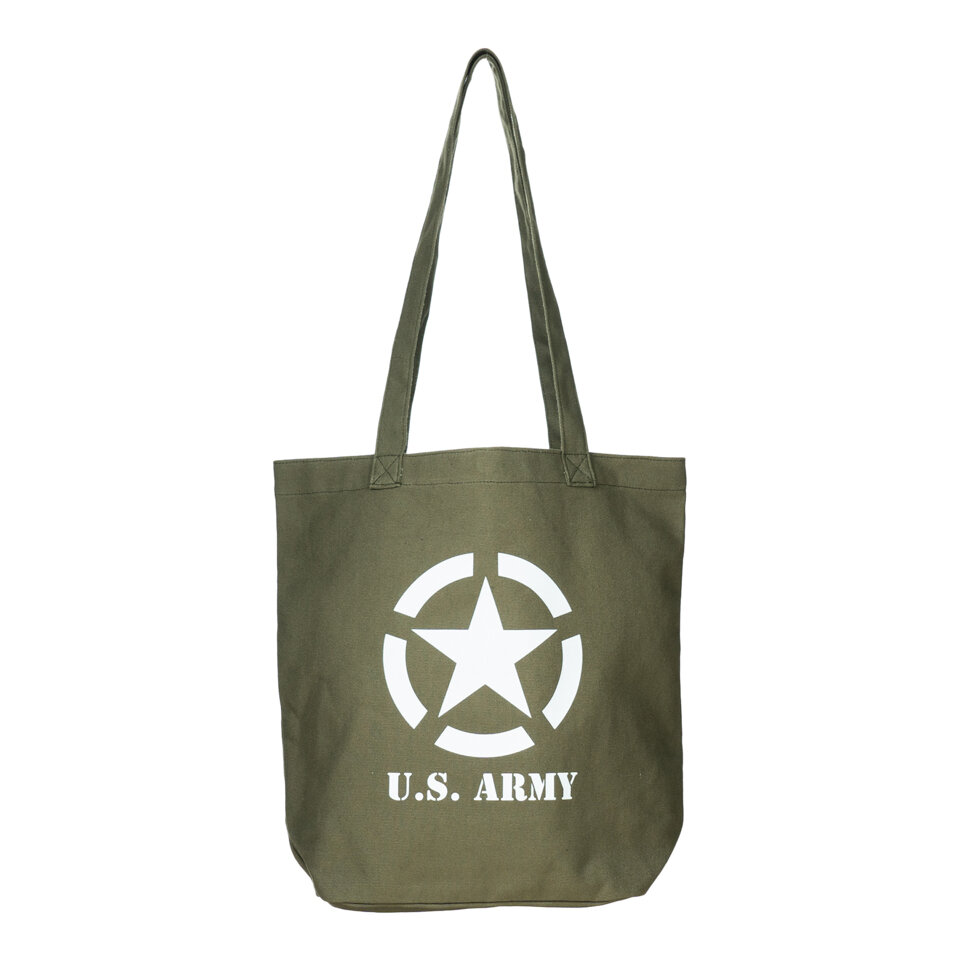 Segeltuchtasche Canvas Tasche Shopper US Army Allied Star WWII D-Day