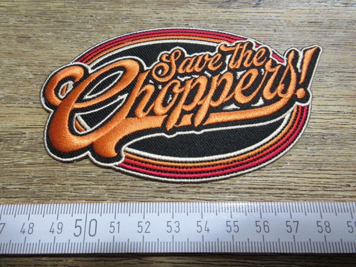 Patch Save the Choppers Slogan Biker Bobber - Ferromil - Shop