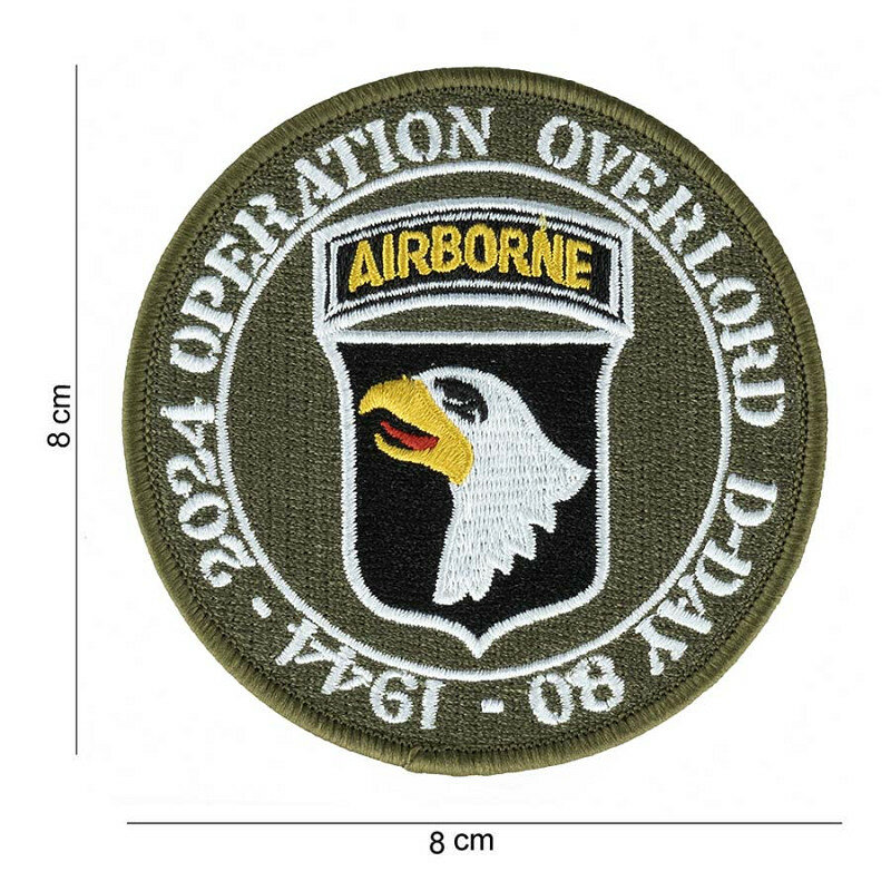 Patch US Army D-Day 80 years 101st Airborne Operation Overlord Norman