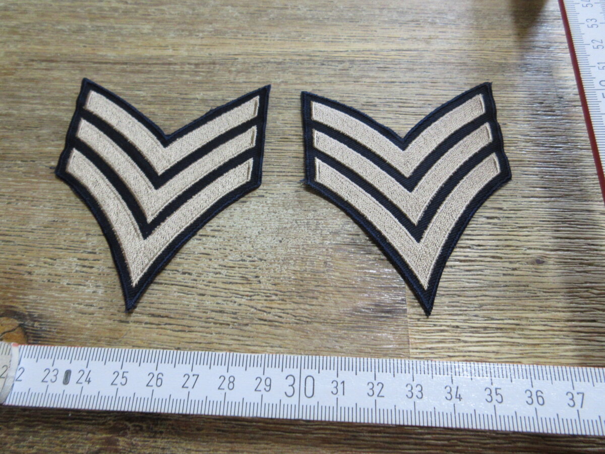 1 paar US Army Sergeant Ranks Rangabzeichen Ärmel Patch - Ferromil