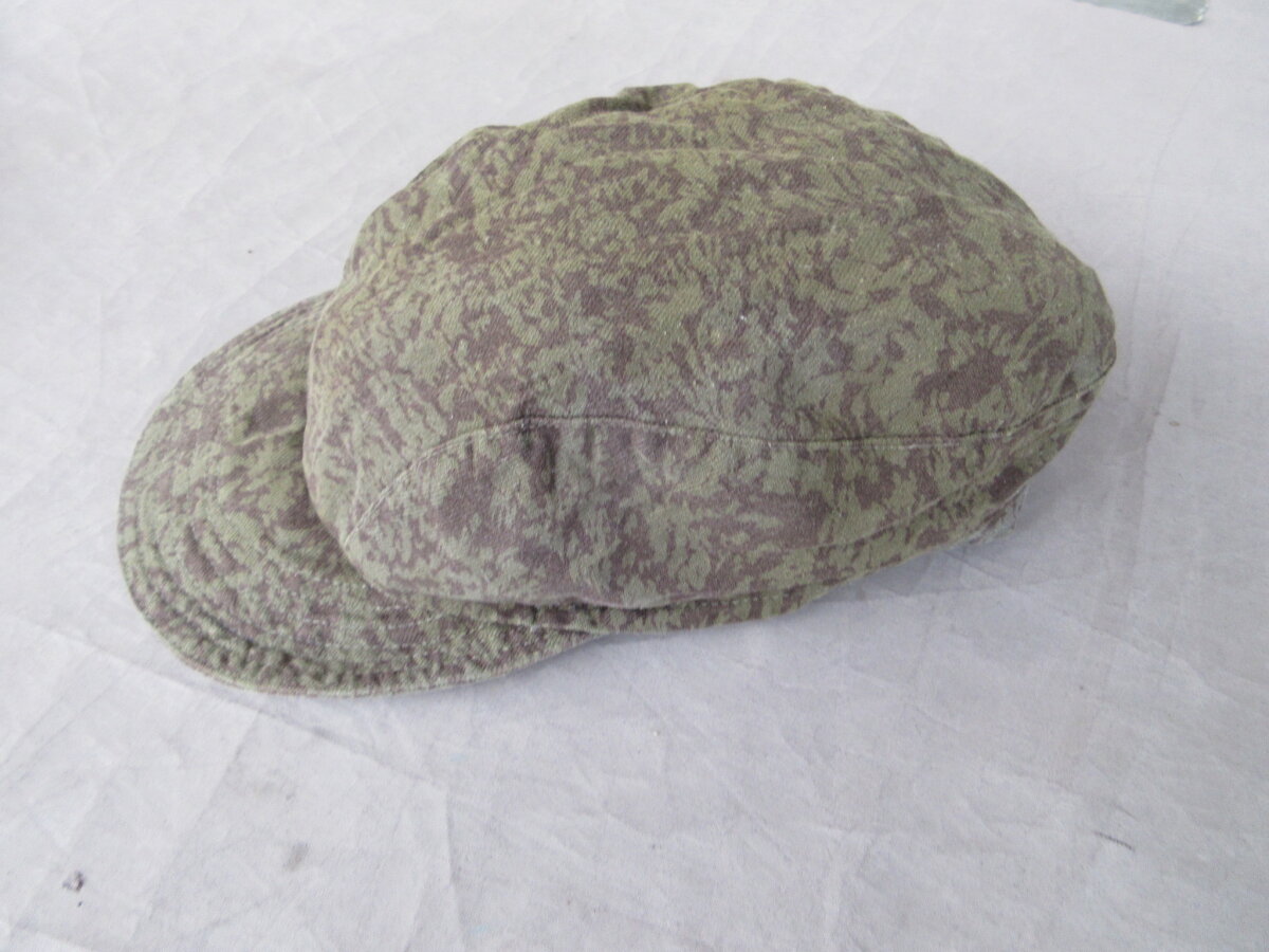 True Vintage Mechanic Engineer Cap 40's German Style Vintage Camo