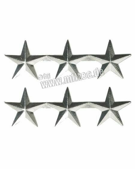 US Army 1p General Metal 3 Sterne Dress Uniform WK2 WWII 3-Star Colla