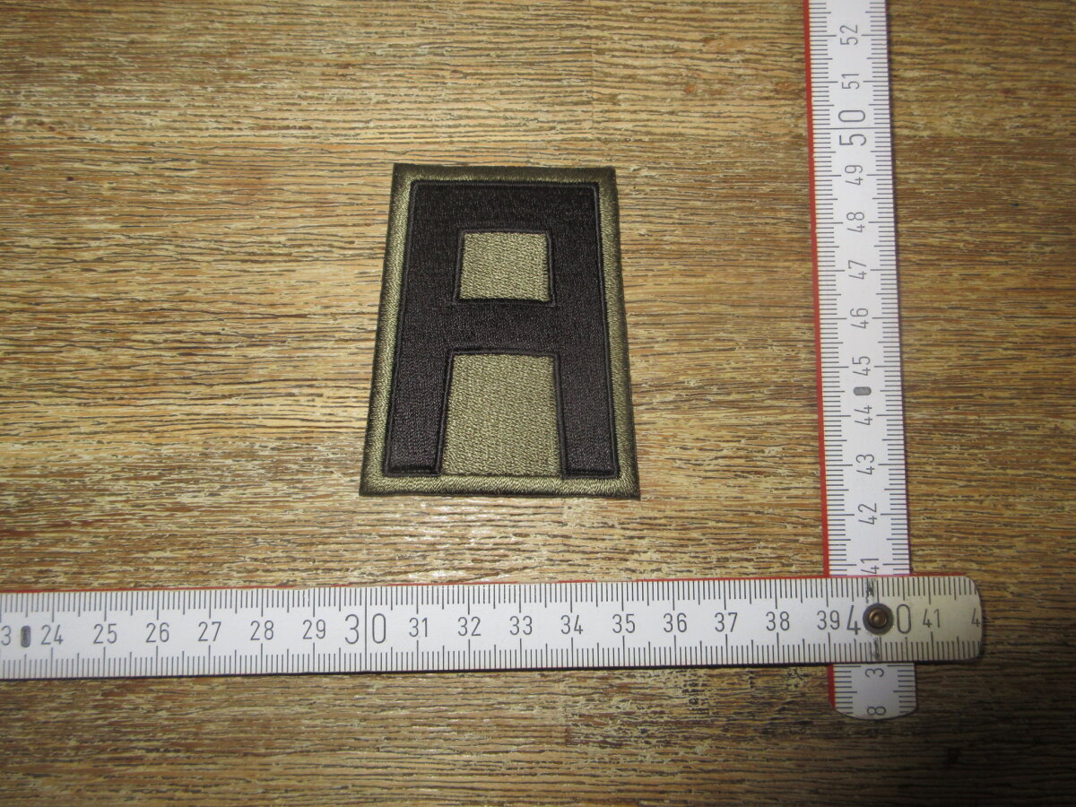 Patch US First 1st Army A Division WWII Flight Jacket Uniform