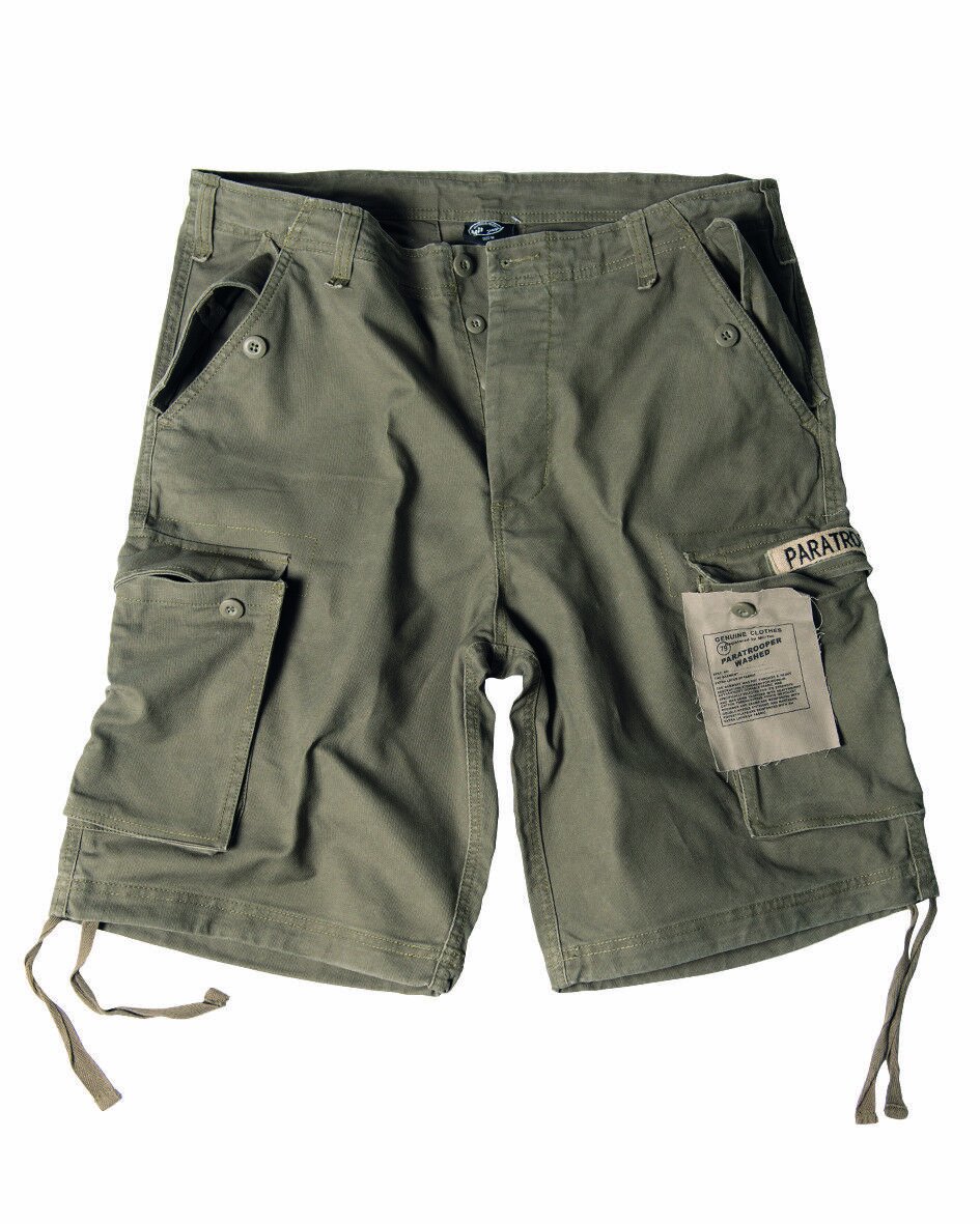 US Army M65 Shorts Oliv Prewashed Paratrooper Gr L Camo Outdoor Camo