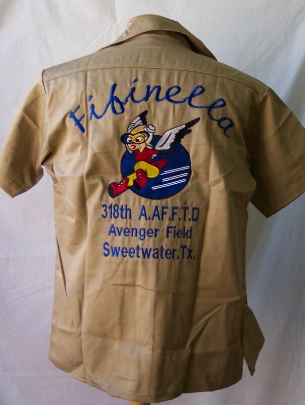 WASP US Army Fifinella Nose Art Tour Shirt Gestickt - Ferromil - Shop
