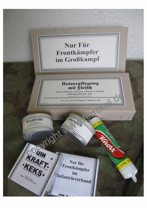 Wehrmacht Eiserne Ration Notverpflegung 1944 - Ferromil - Shop
