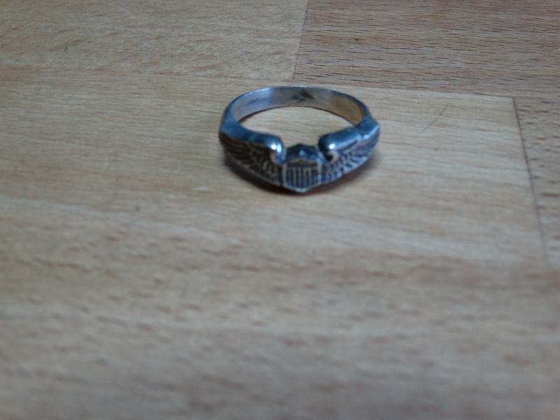 US Army Airforce Pilot Wings Sterling Ring - Ferromil - Shop