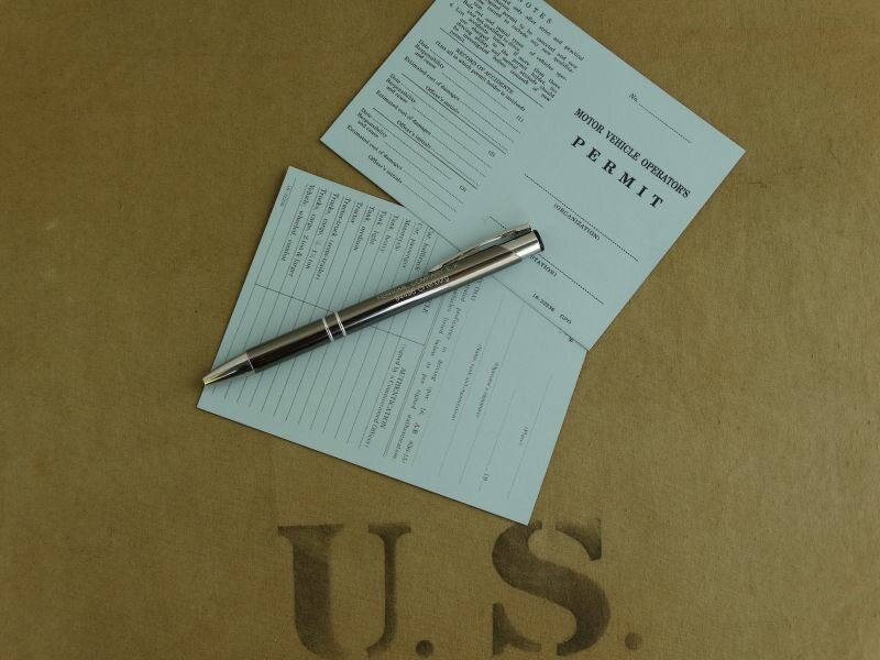US ARMY Motor vehicle operator's permit