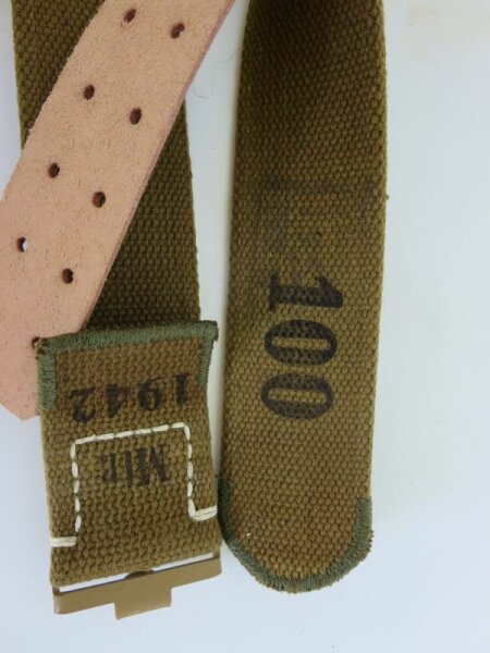 WH DAK Webbing Belt Koppel f Uniformjacke Afrikakorps - Ferromil - Sh