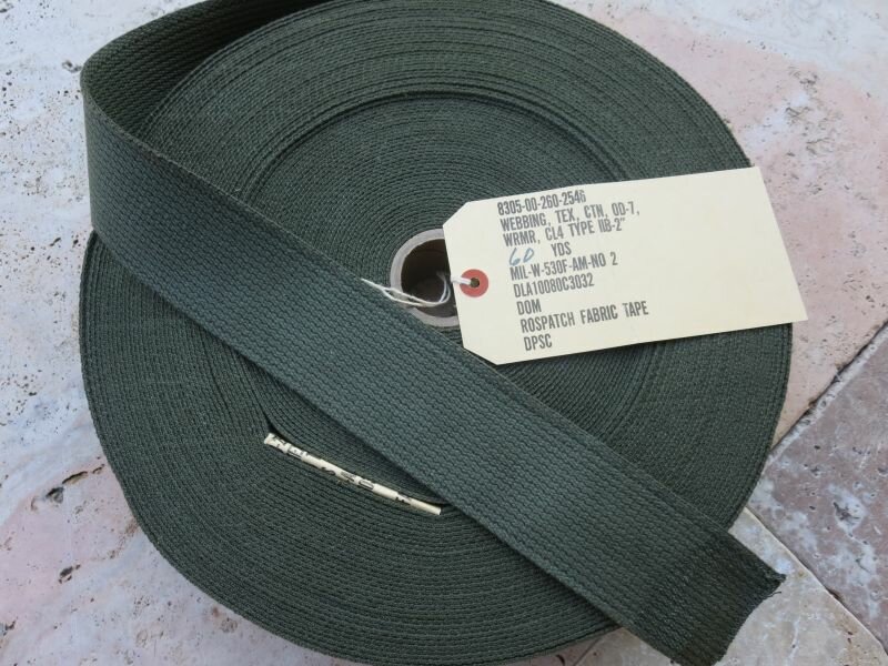 US Army Webbing OD HBT Material Ausrüstung Reforger 4,-¤/lfm - Ferrom