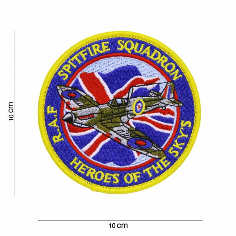 US Army Patch RAF Spitfire Squadron Heroes of the Sky - Ferromil - Sh