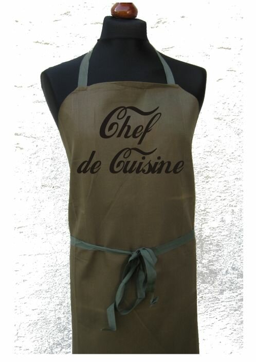 Chef de Cuisine Schürze Grillschürze Kochschürze BBQ Fun Apron Küchen