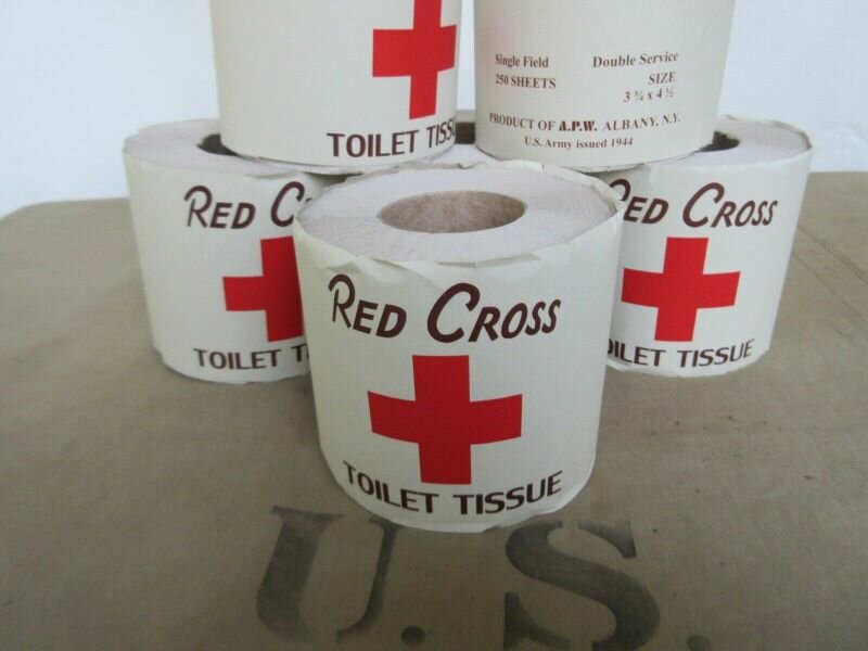 US Army Red Cross Toilet Paper Tissue 1944