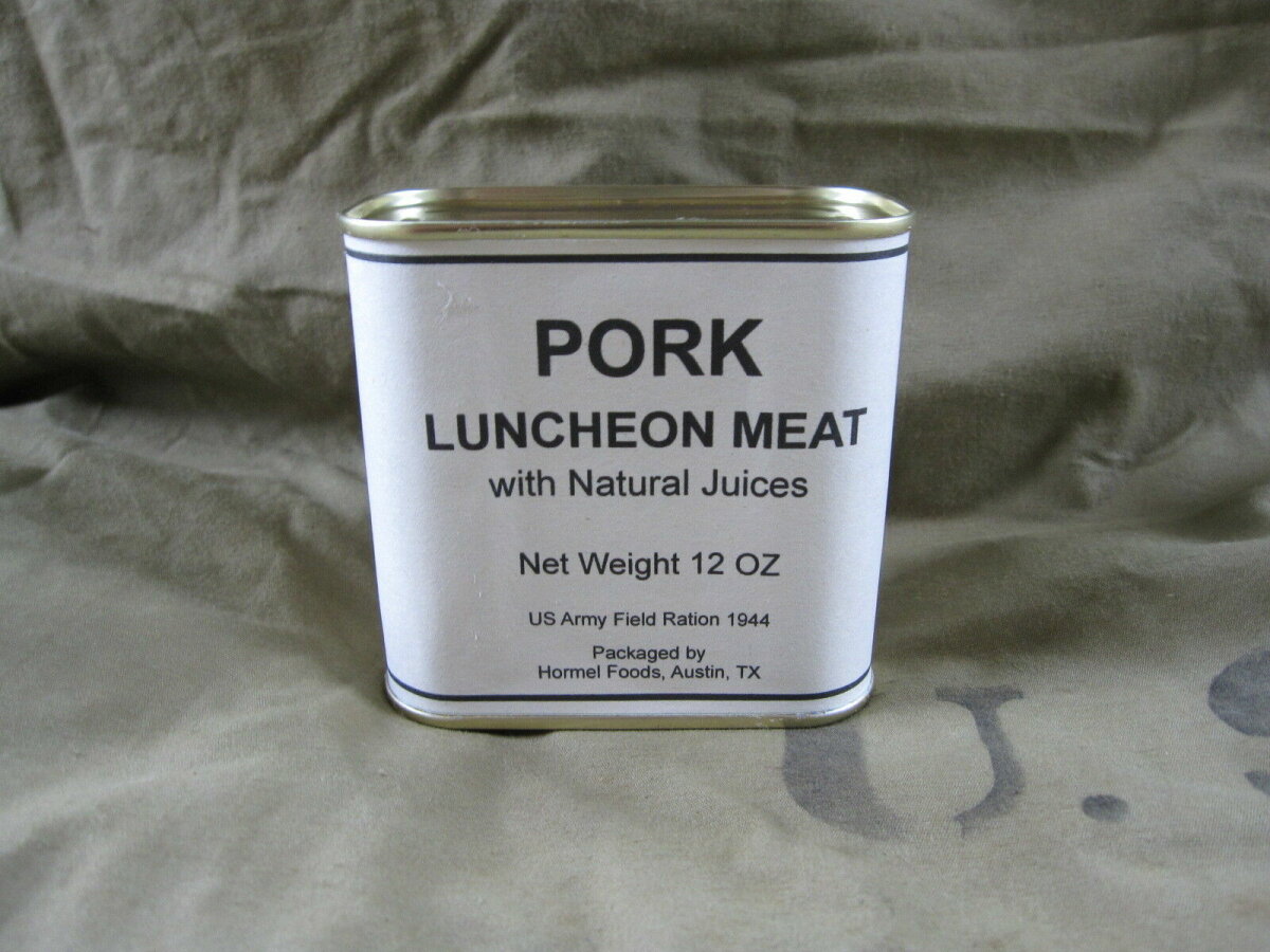 US Army "Pork Luncheon Meat" Field Ration Paratrooper Navy Seals WKII