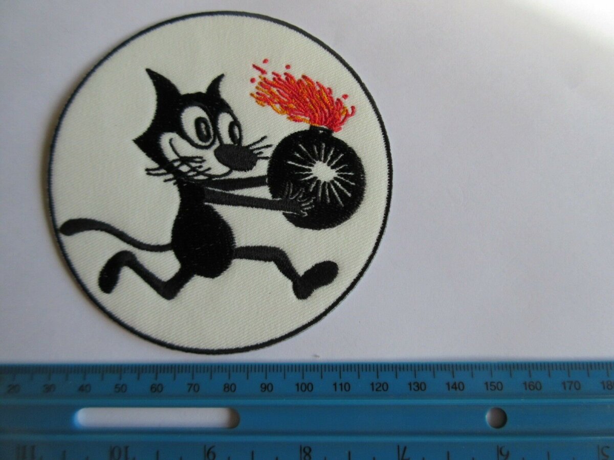 US Army Tomcatter Wildcat Felix the Cat Tomcat Fighting 31 Bomb Patch